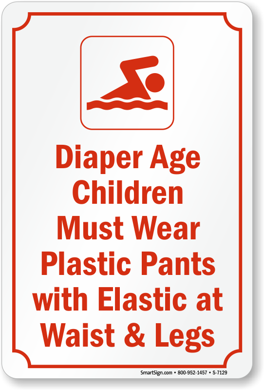 Baby Pool Rules Signs Free Shipping