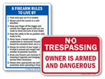 Guns are Welcome Signs | Guns Allowed Signs