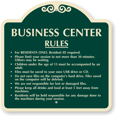 Commerce Center Signs