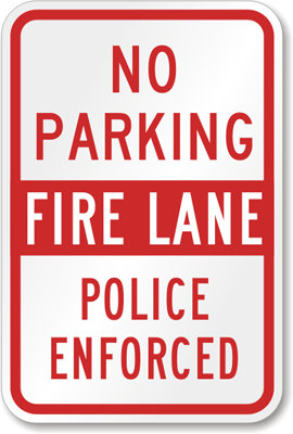 Police Take Notice Signs