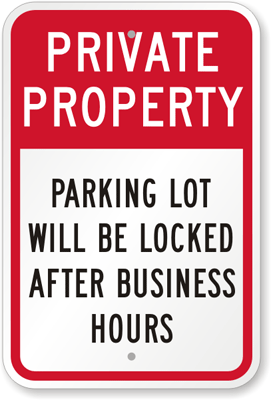 Property Rules Signs
