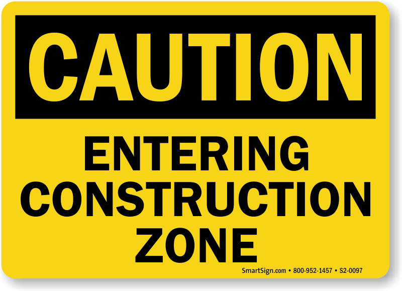 Construction Entrance Signs - Free PDF Downloads from MySafetySign