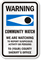 Community Crime Watch Signs - Custom Neighborhood Watch